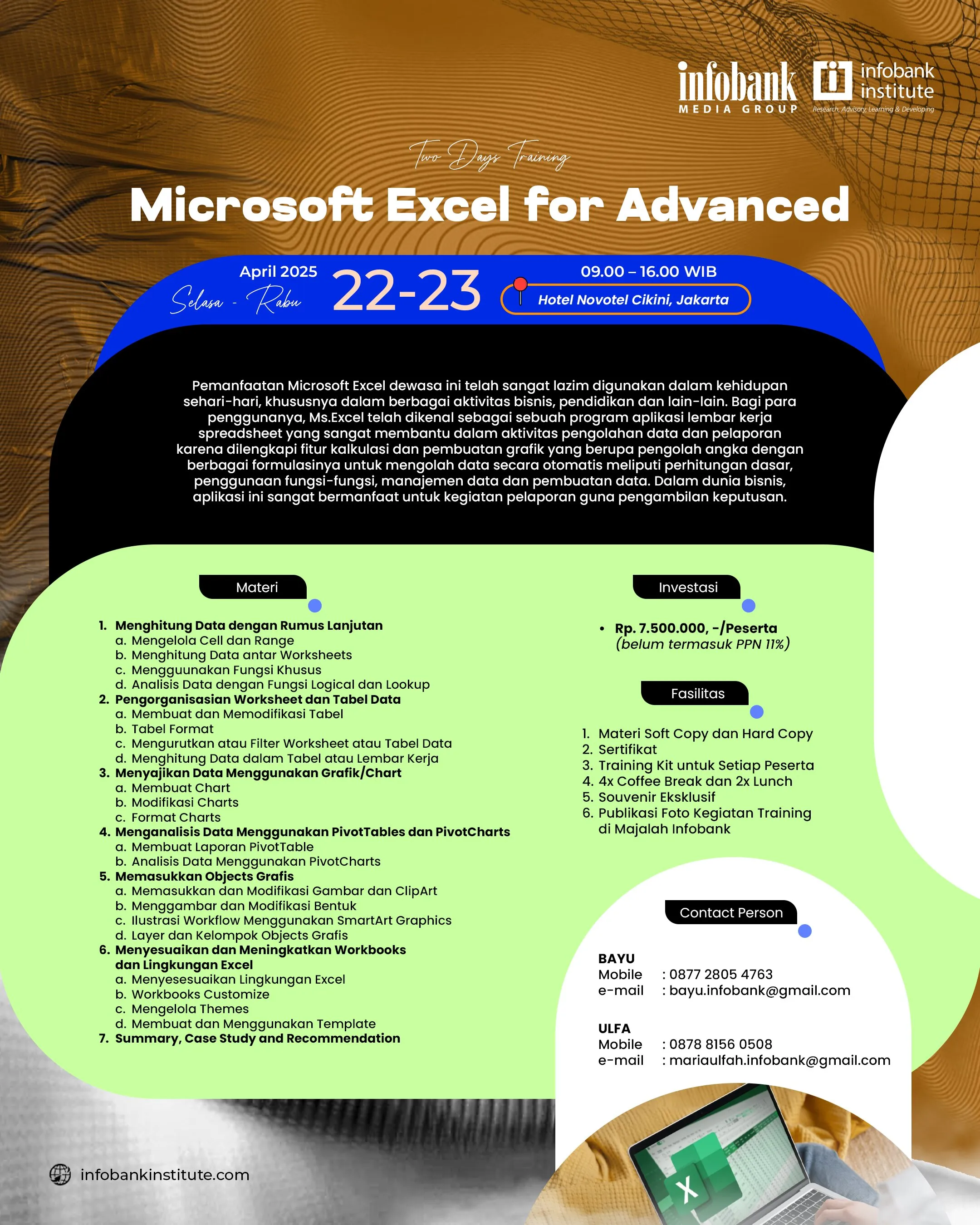Microsoft Excel for Advanced | NEW PUBLIC | Infobank Insitute